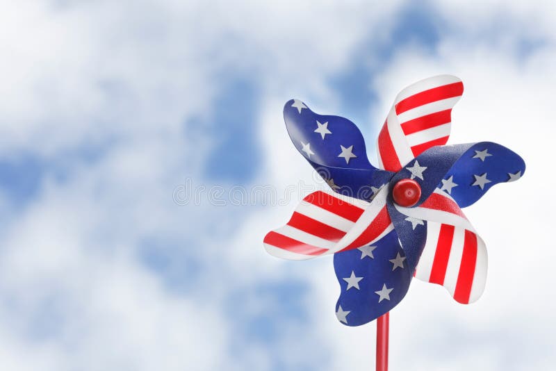 Stars & stripes pinwheel stock photo. Image of horizontal - 21029188