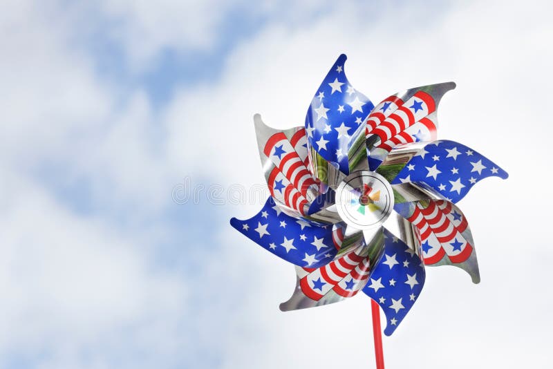 Stars & Stripes Pinwheel Stock Image - Image of july, blue: 21029189