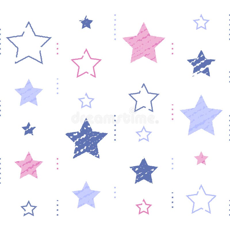 Stars with Subtle Grunge Texture, Vintage Abstract Background ...