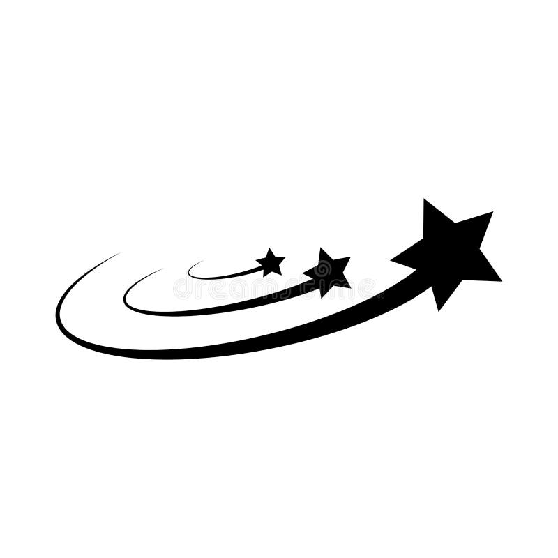 Stars Trail Icon. Space Background. Star Icon. Vector Illustration ...
