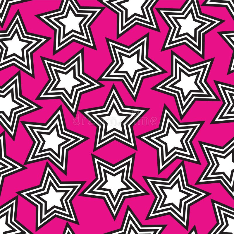 Stars Vector Pattern Seamless Background Stock Vector - Illustration of ...