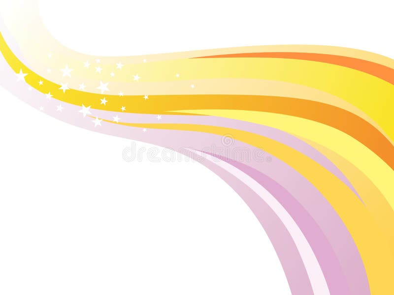 Pastel Waves and Stars stock vector. Illustration of waves - 6457399