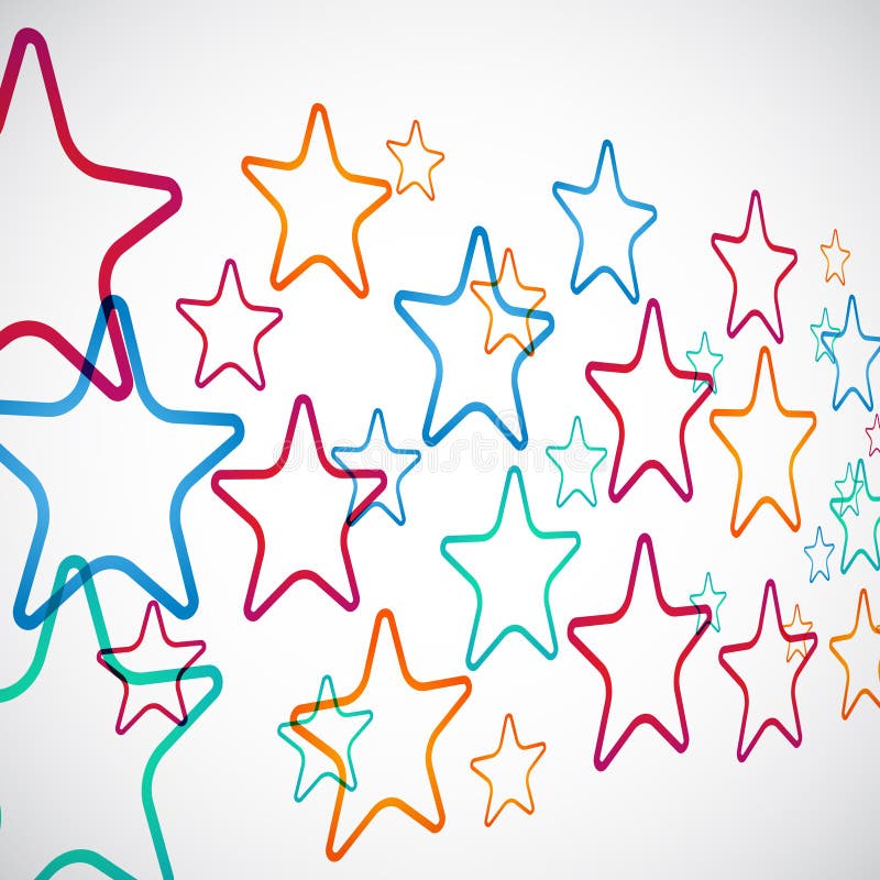 Rainbow stars stock vector. Illustration of artist, background - 11143251