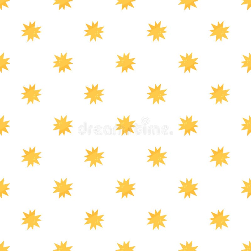 Stars Yellow Bright Space Sky Backgraund White Stock Vector ...