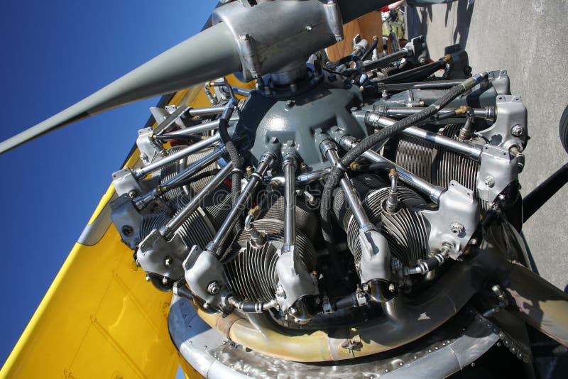 Starshaped plane engine stock image. Image of performing - 3290023