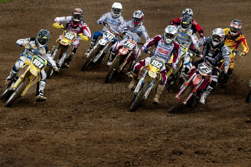 Motocross start editorial stock photo. Image of race - 10919463