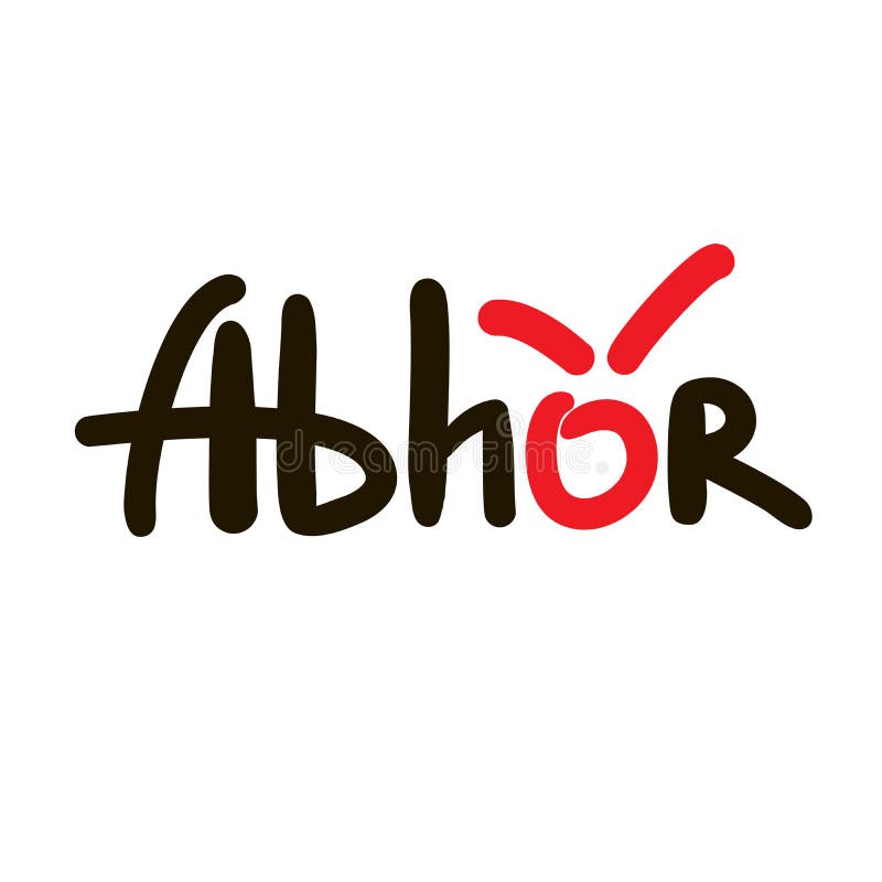 Abhor Stock Illustrations – 121 Abhor Stock Illustrations, Vectors ...