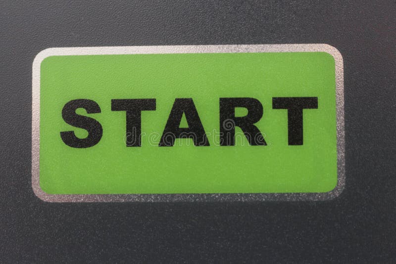 START button stock image. Image of metal, computer, frame - 17274257