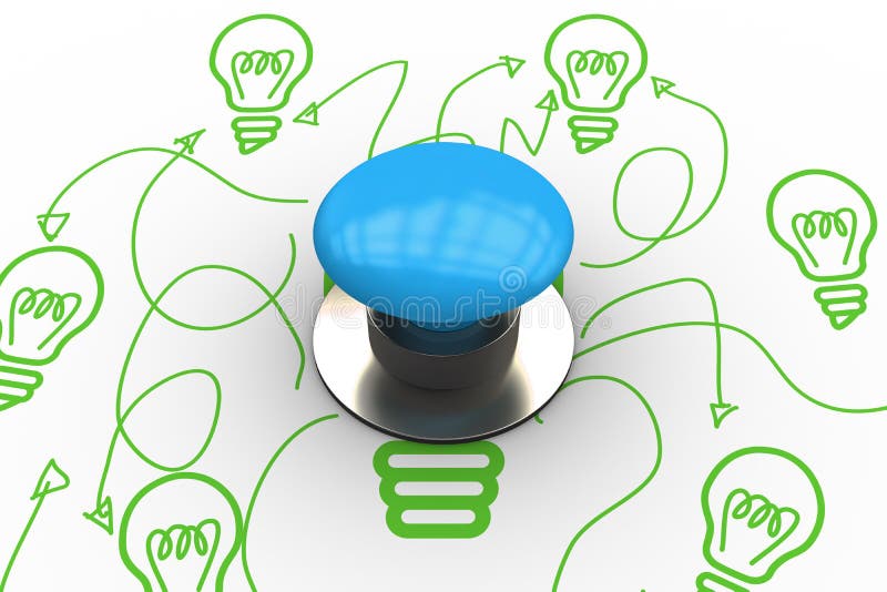 Start Against Idea And Innovation Graphic Stock Illustration ...