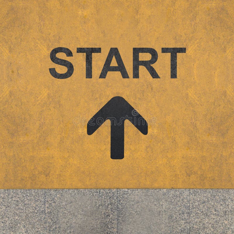 Start arrow on background stock photo. Image of abstract - 39043120