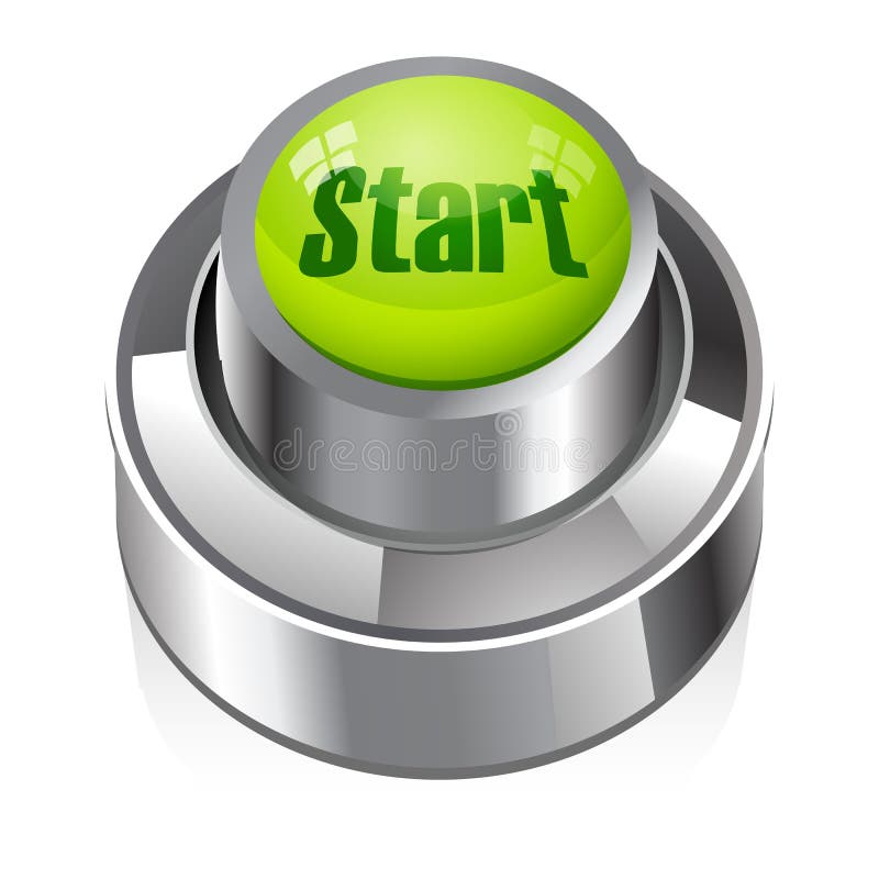 Start button stock illustration. Illustration of artwork - 18362635