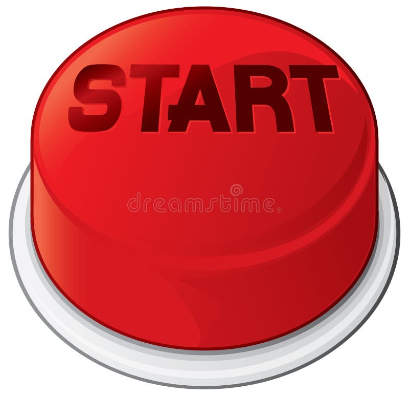 Start button stock vector. Illustration of powerful, hardware - 24062391