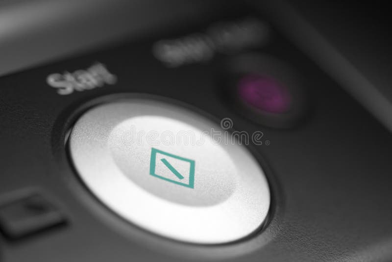 Printer Start Button stock image. Image of colour, universal - 4121485