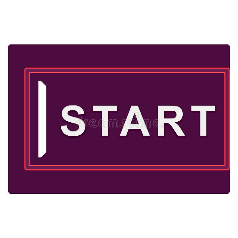 Start button stock illustration. Illustration of life - 88752717