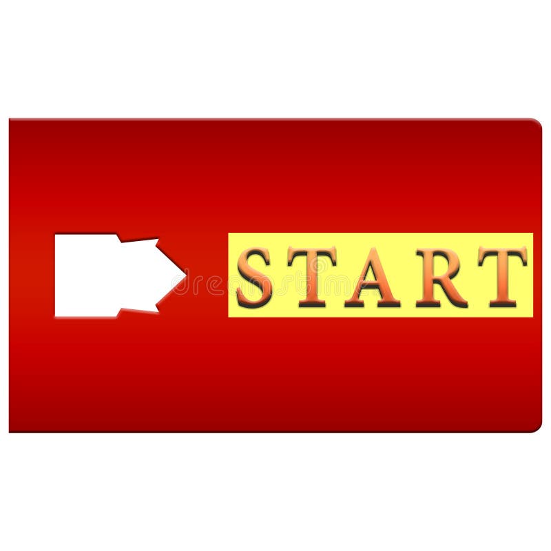 Start button stock illustration. Illustration of business - 93924204