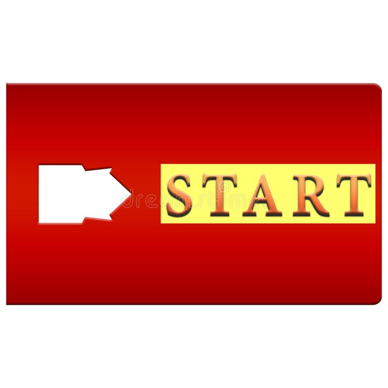 Start button stock illustration. Illustration of business - 93924204
