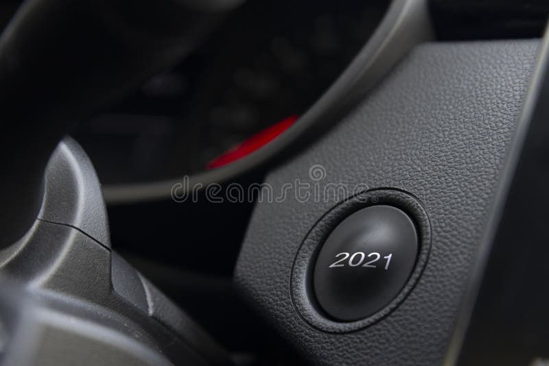 2021 Start Button on Dashboard, New Year Concept Stock Image - Image of ...
