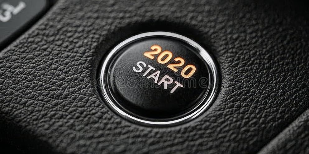 2020 Start Button Illuminated Start Engine Button with Year 2020 on ...