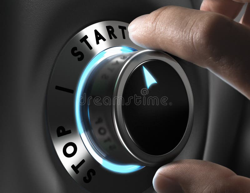 Action start button stock illustration. Illustration of background ...