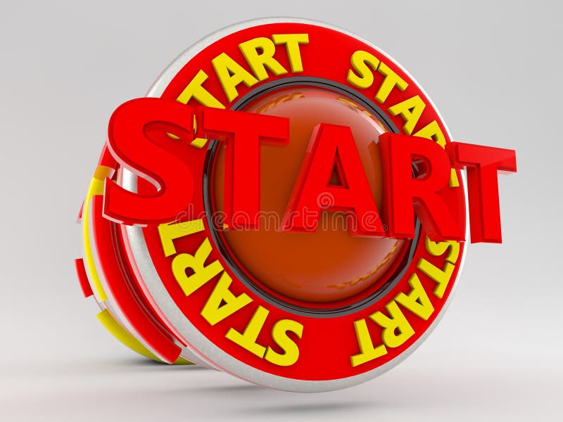 Start button stock illustration. Illustration of letter - 64674906