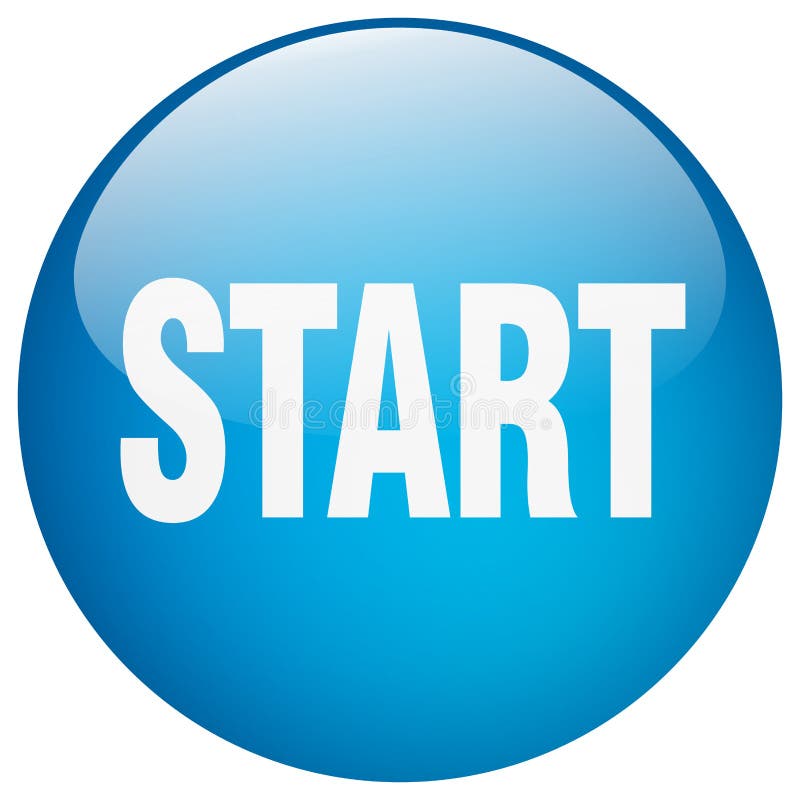 Start button stock vector. Illustration of label, glossy - 122792774