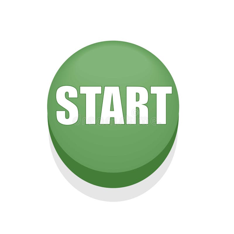 Start Button stock illustration. Illustration of press - 79355627