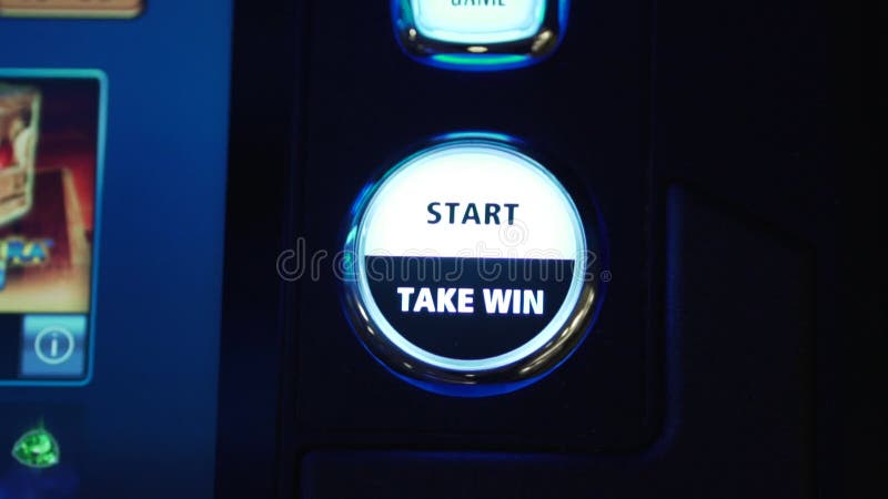 Start Button. Slot Machine in a Casino Stock Video - Video of puzzle ...