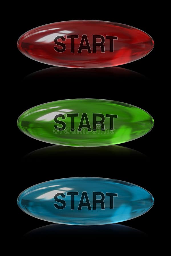 Start stock illustration. Illustration of white, green - 764821