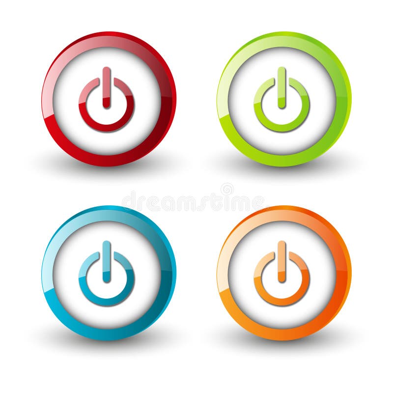 Start button stock vector. Illustration of graphic, round - 29199315