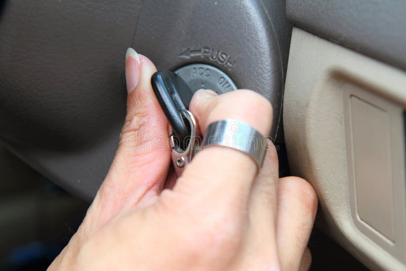 Start the car stock photo. Image of starting, close, black - 56303554