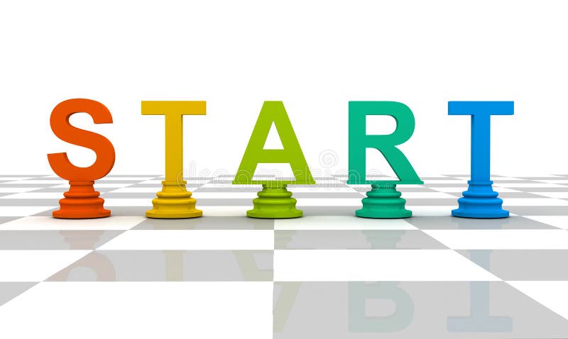 Start here stock illustration. Illustration of strategy - 24741028