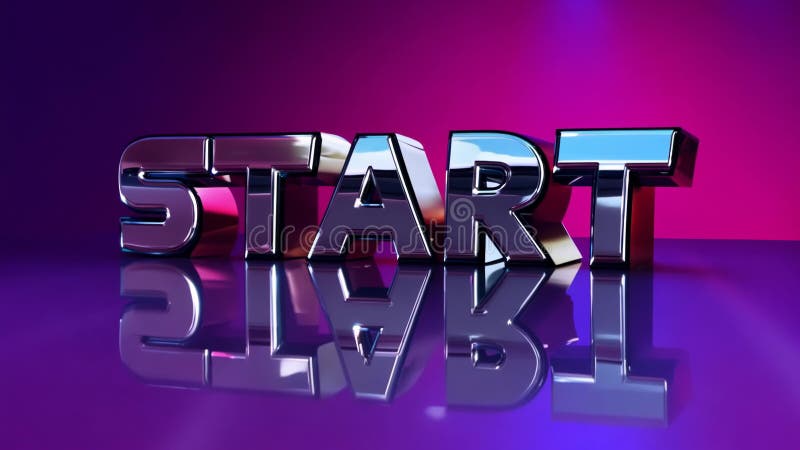 Start Chrome Sign Appears on the Screen with Flashing Light and ...