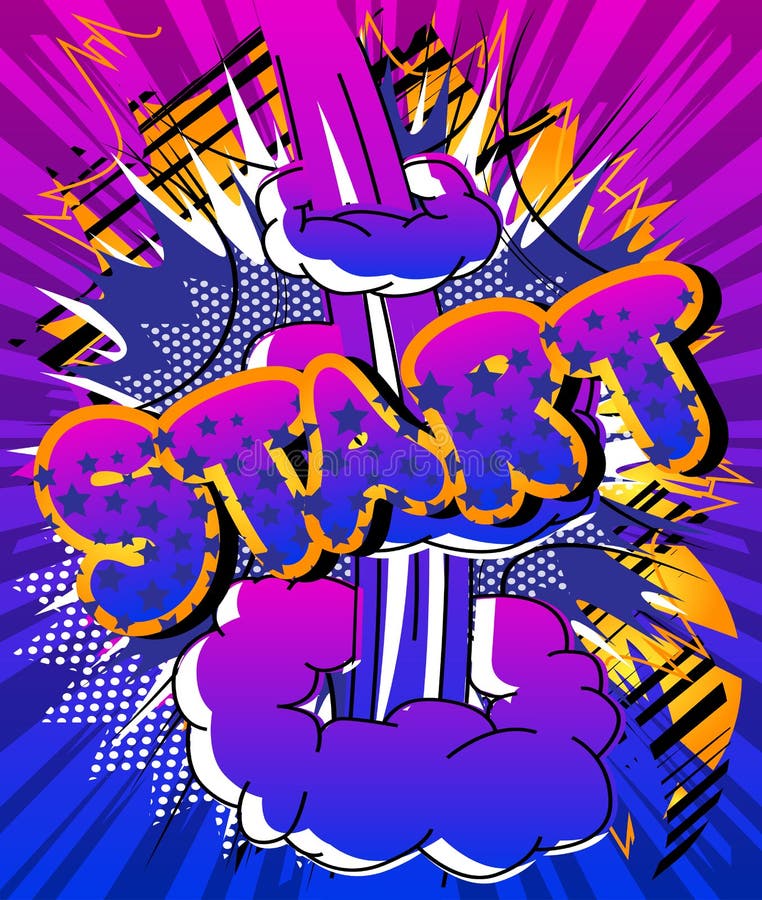 Start. Comic Book Word Text. Stock Vector - Illustration of goals ...