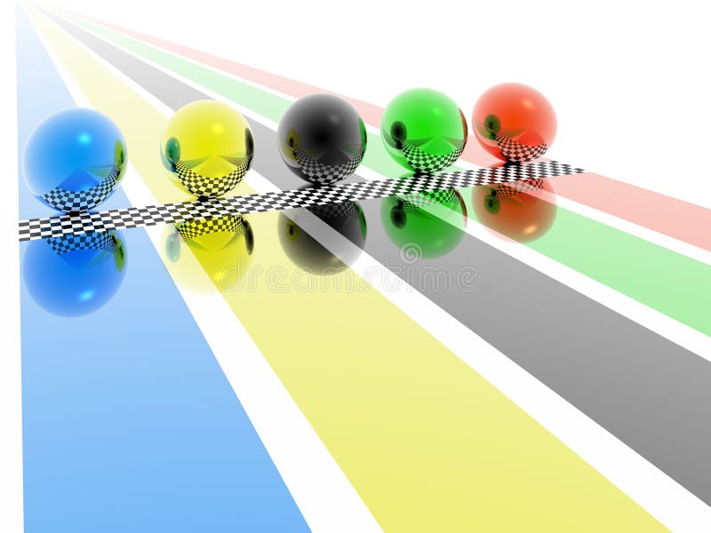 Start competition stock illustration. Illustration of olympic - 5663296