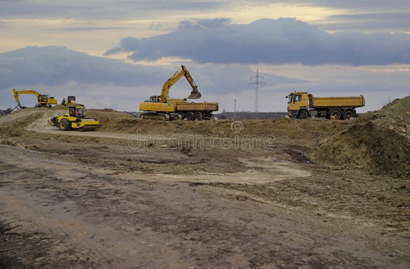 Start of Construction Work on the A143 in Sachsen-Anhalt Stock Photo ...