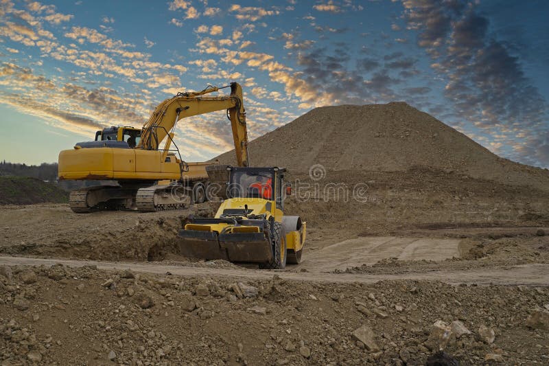 Start of Construction Work on the A143 in Sachsen-Anhalt Stock Image ...