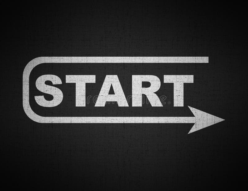 Start 3d word concept stock illustration. Illustration of arrow - 66525612