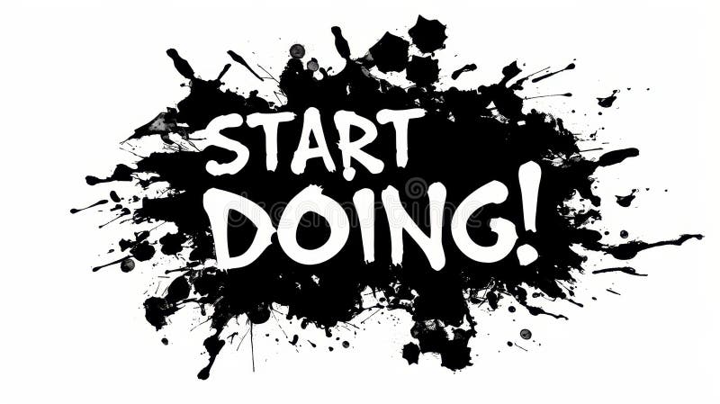 START DOING! Graffiti Lettering, Typography Handwriting Font, Spray ...