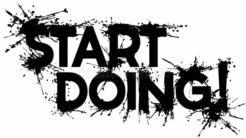 START DOING! Graffiti Lettering, Typography Handwriting Font, Spray ...