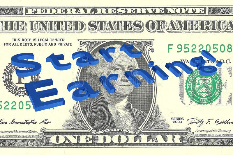 Start Earning rubber stamp stock vector. Illustration of begin - 92493964