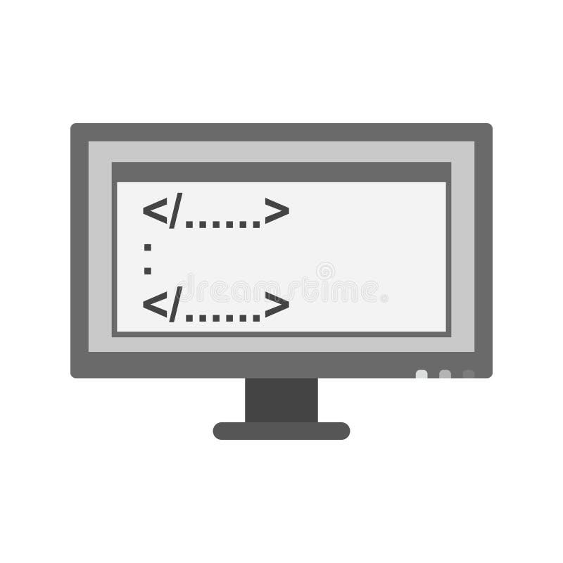 Start and End Code stock vector. Illustration of startup - 80175134