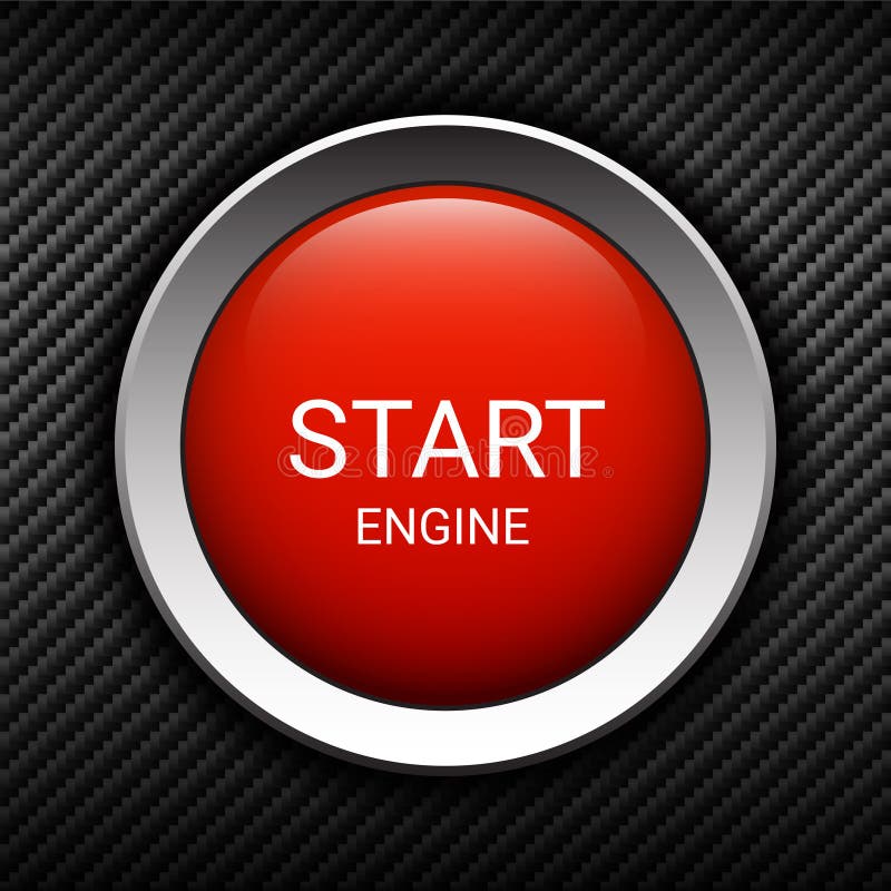 Start Engine Sign Icon. Power Button Stock Illustration - Illustration ...