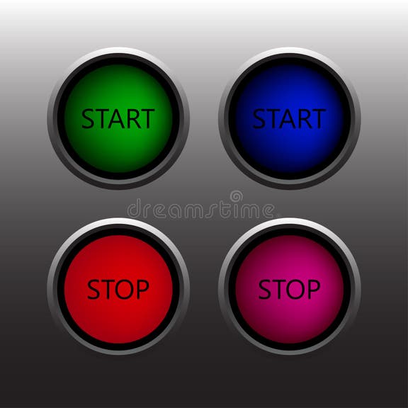 Start Engine Button Vector Design Illustration Stock Vector ...