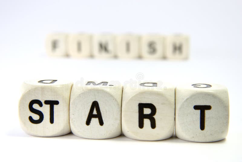 Start - Finish stock image. Image of beginning, finished - 2815067