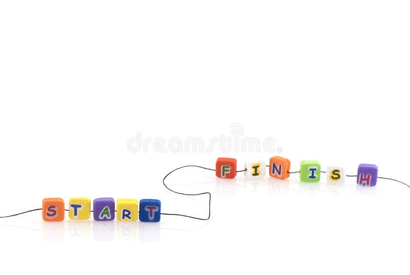 Start and finish stock photo. Image of change, educational - 4699862