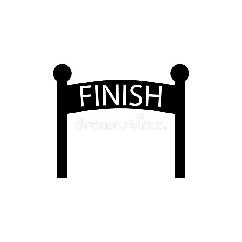 Start finish icon vector stock vector. Illustration of finish - 286506465