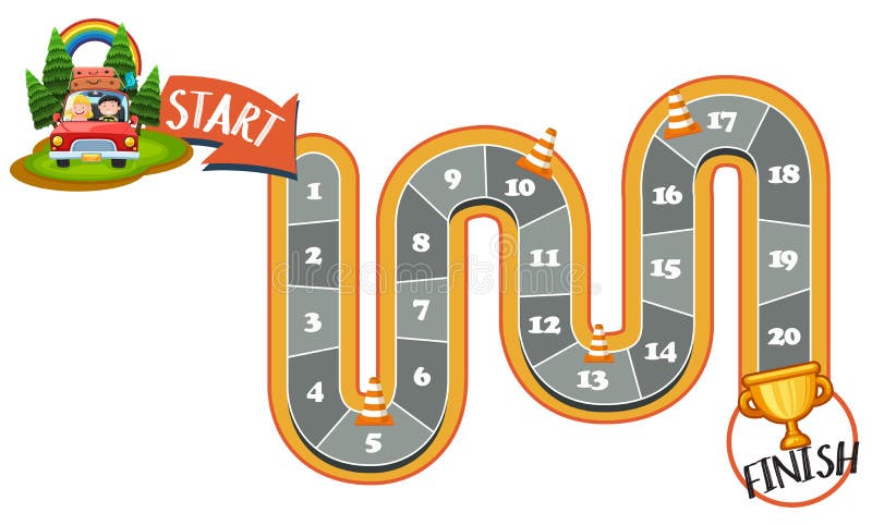 Start and finish flag stock illustration. Illustration of starter ...