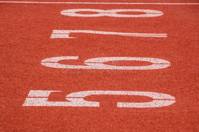 Start and Finish Point of Race Track Stock Image - Image of start ...