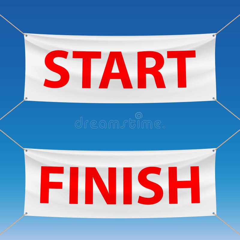 Start and finish stock vector. Illustration of sport - 69275154