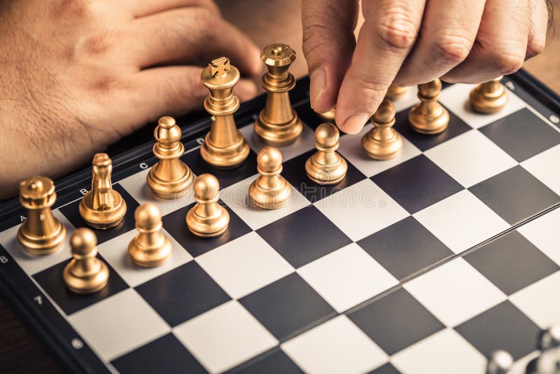 First move of chess game stock image. Image of beginning - 3509423